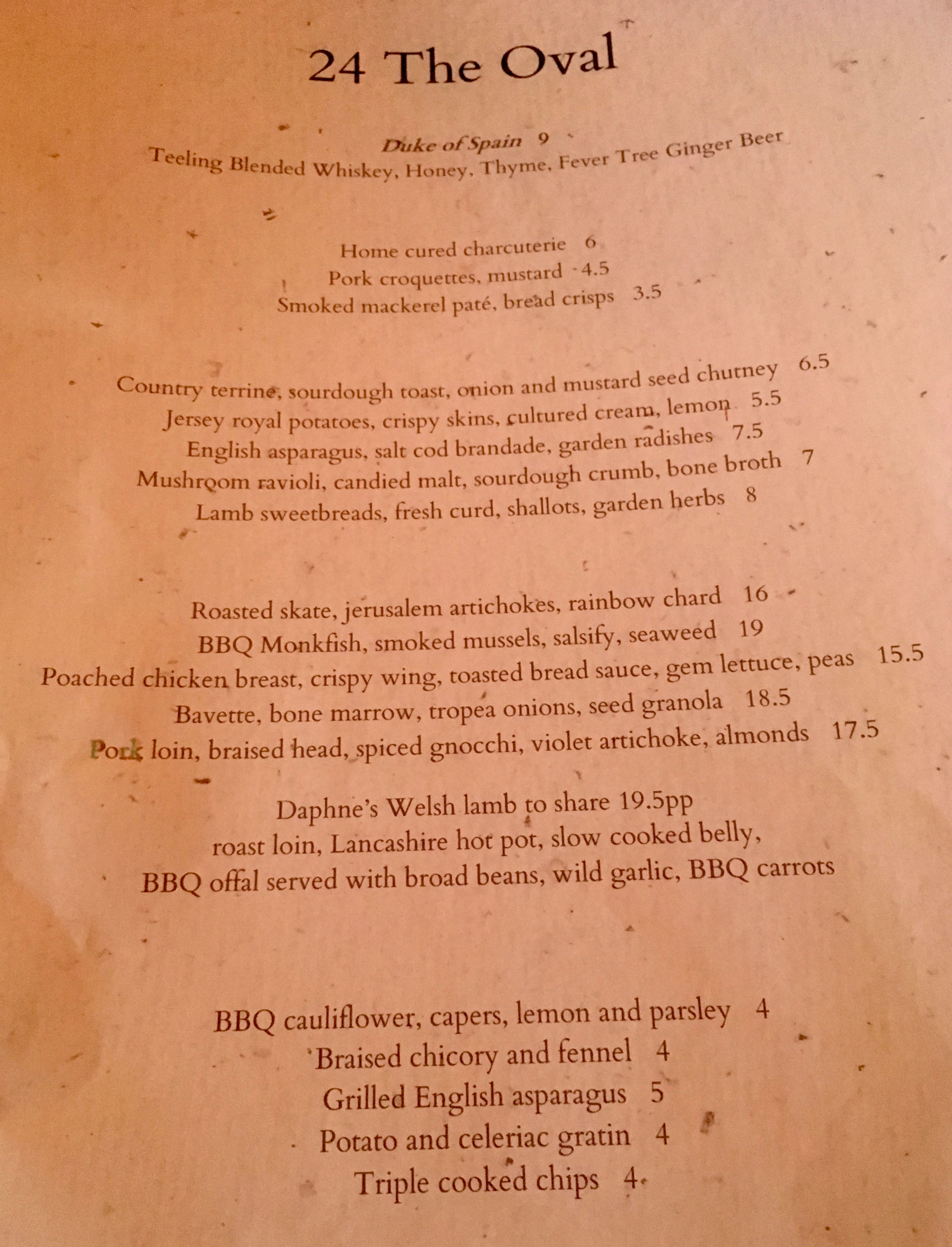 Restaurant review: 24 The Oval – A Little London Life